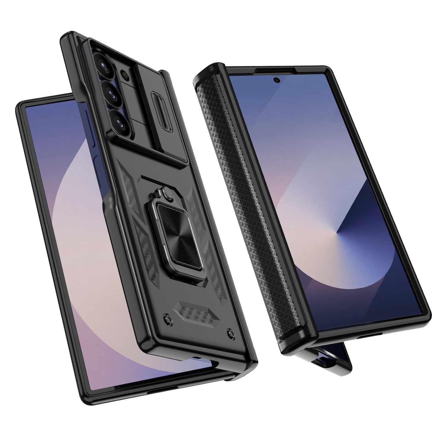 Elegant Choise for Samsung Galaxy Z Fold 6 5G Case with Screen and Lens Protector Shockproof ...