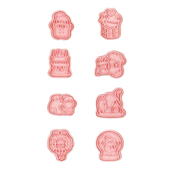 Elegant Christmas Cookie Cutter Set Functional Christmas Baking Tool ...