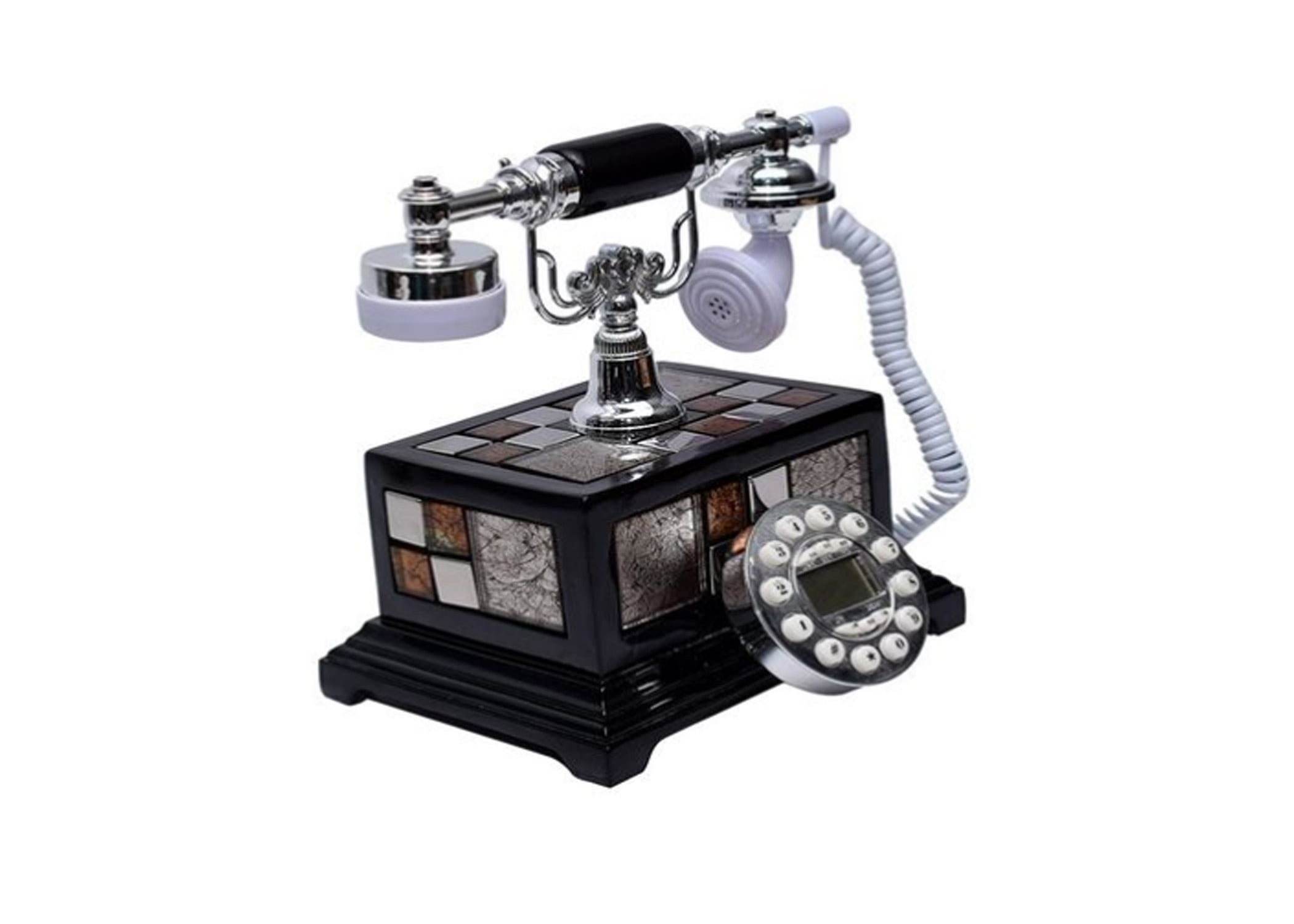Elegant Classical Harmonious Antique Telephone Set - Black - Walmart.com
