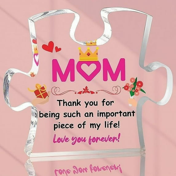 Elegant Clear Acrylic Interlocking Heart Sculpture - Abstract Bookshelf ...