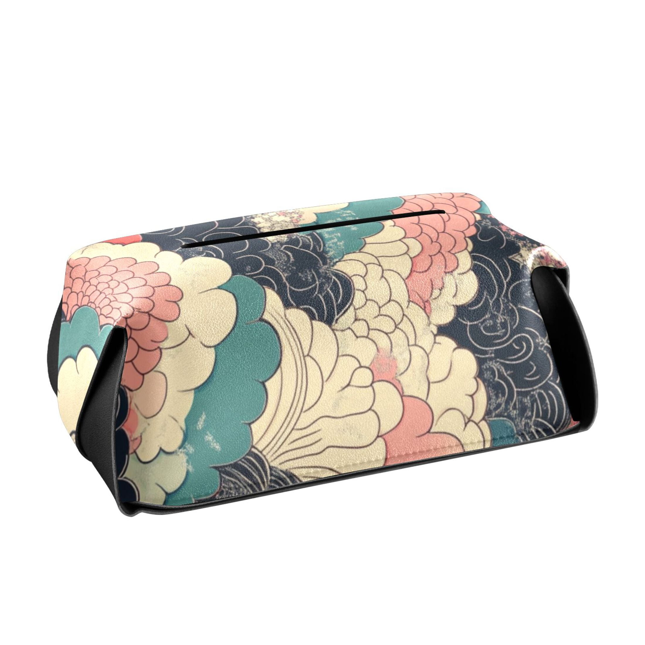 Elegant Cloud Art Tissue Box Cover Leather Square Rectangle Tissue Box ...