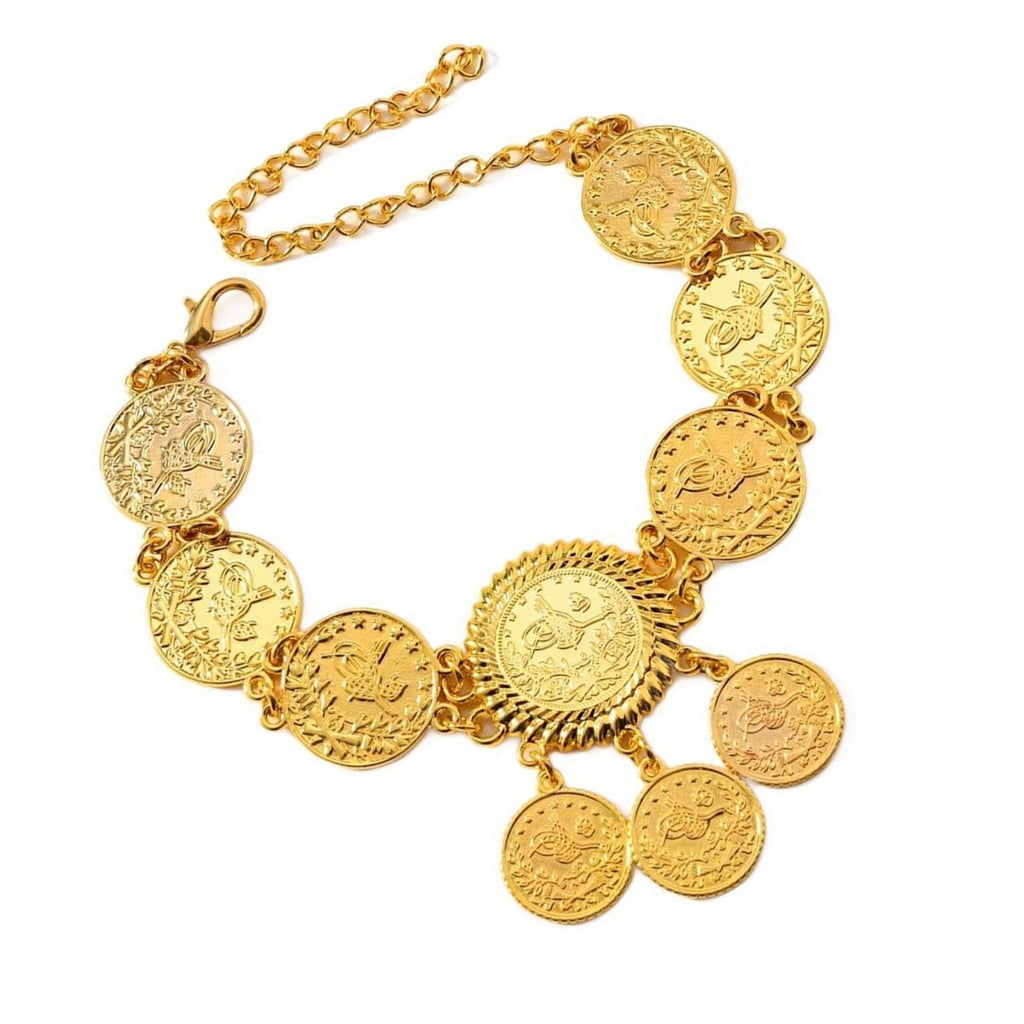 Elegant Coin Shape Anklet Leg Ankle Chain Woman Fashionable Foot Chain ...