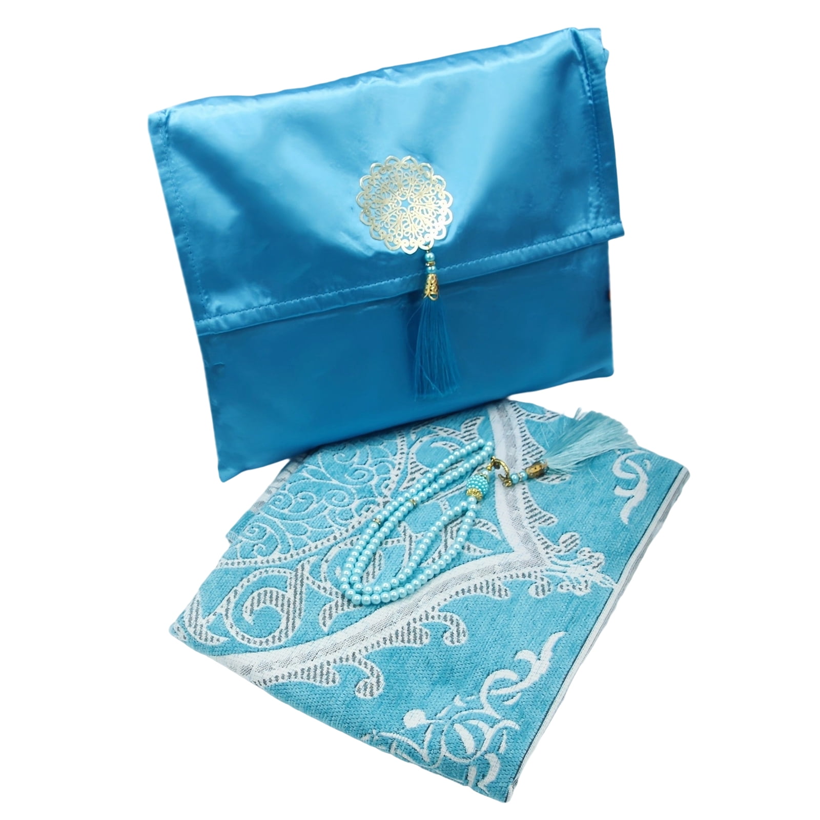 Elegant Color Prayer Carpet Praying Mat Pack With Beads 3PCS For Men ...