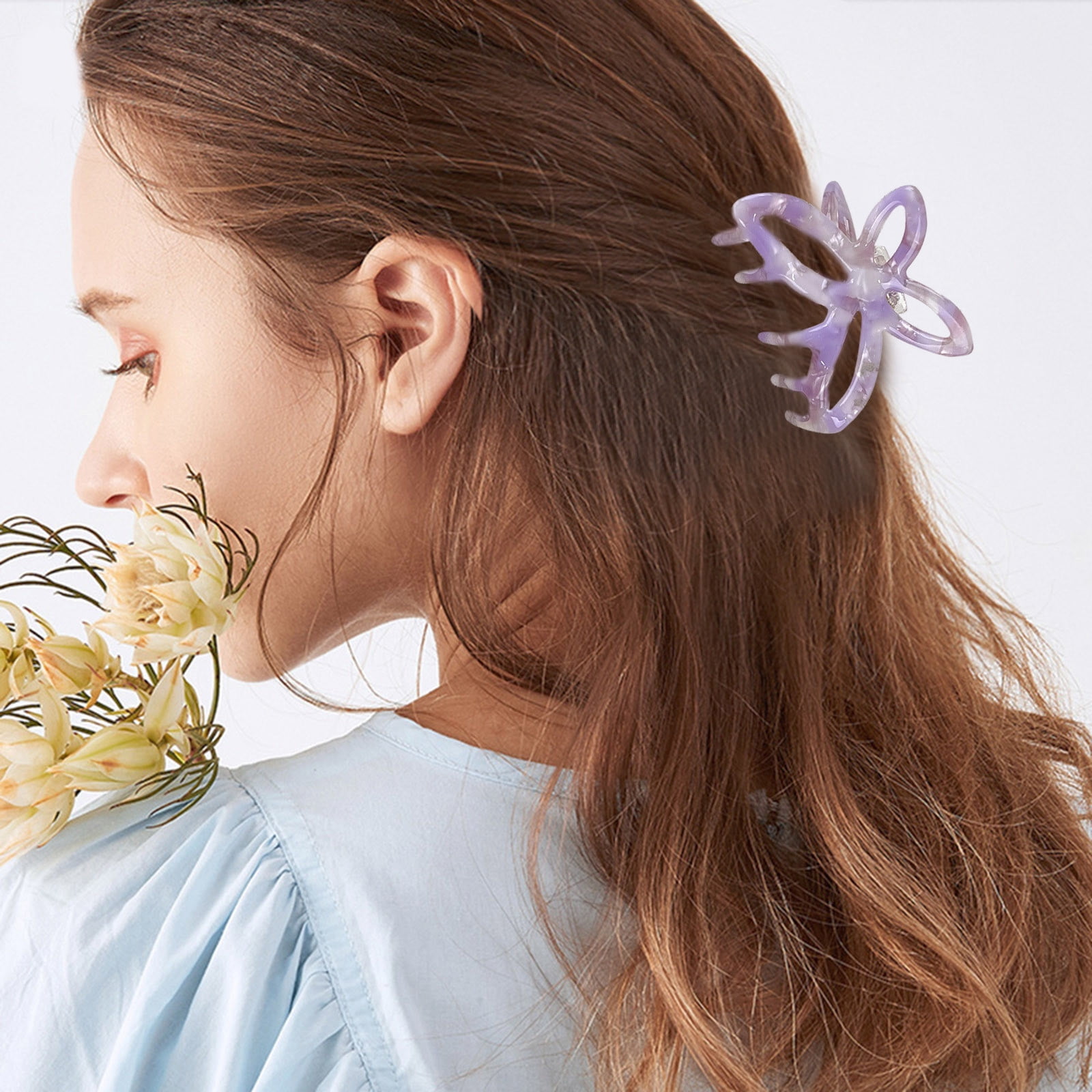 Elegant Colorful Acetic Hair Clip with Unique Hollowed Out Design for ...