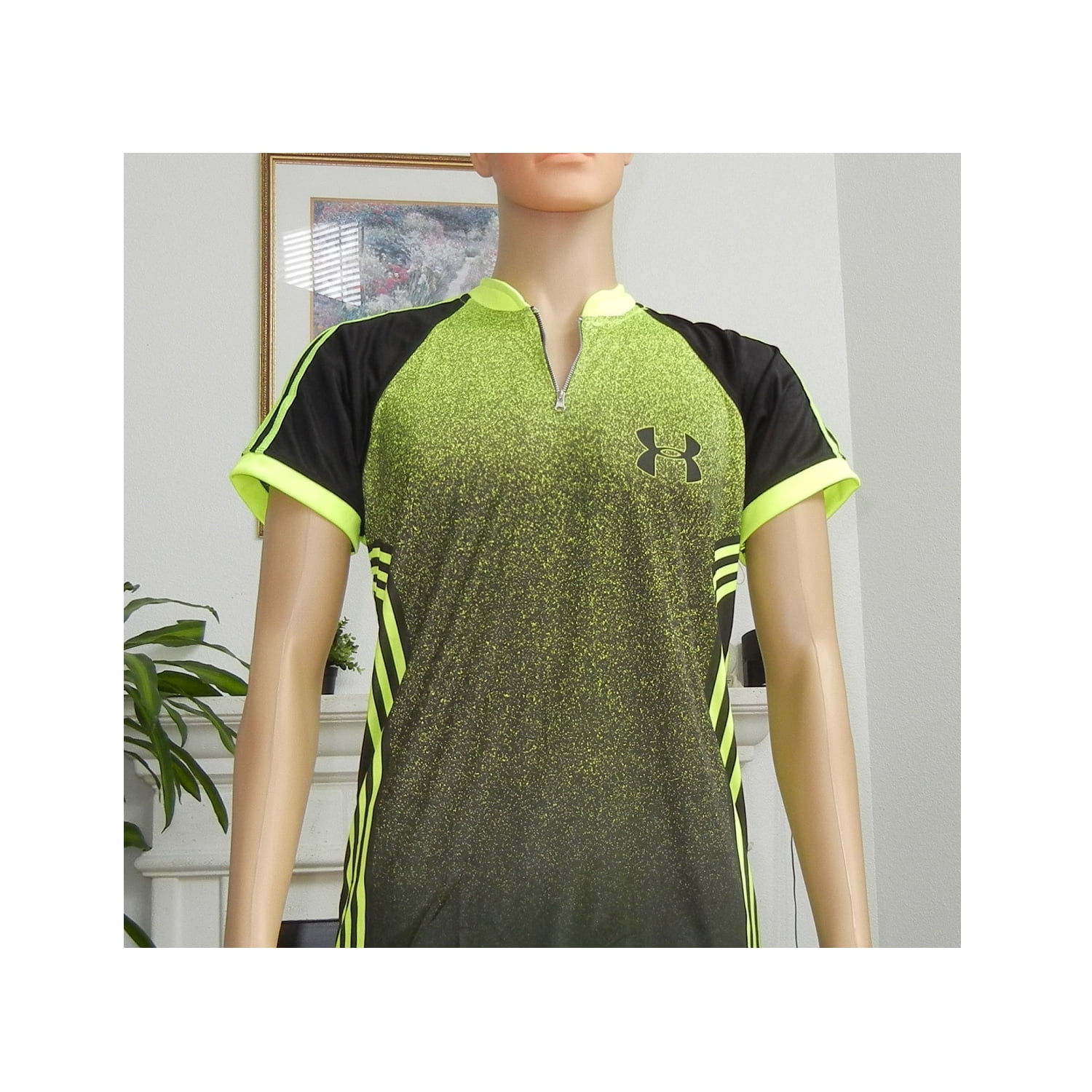 Henley Shirt Elegant Colorful Gradient Design T-Shirt with Stripes for ...