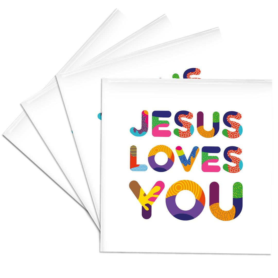 3drose, Elegant Colorful Text Jesus Loves You. a Beautiful Typography ...