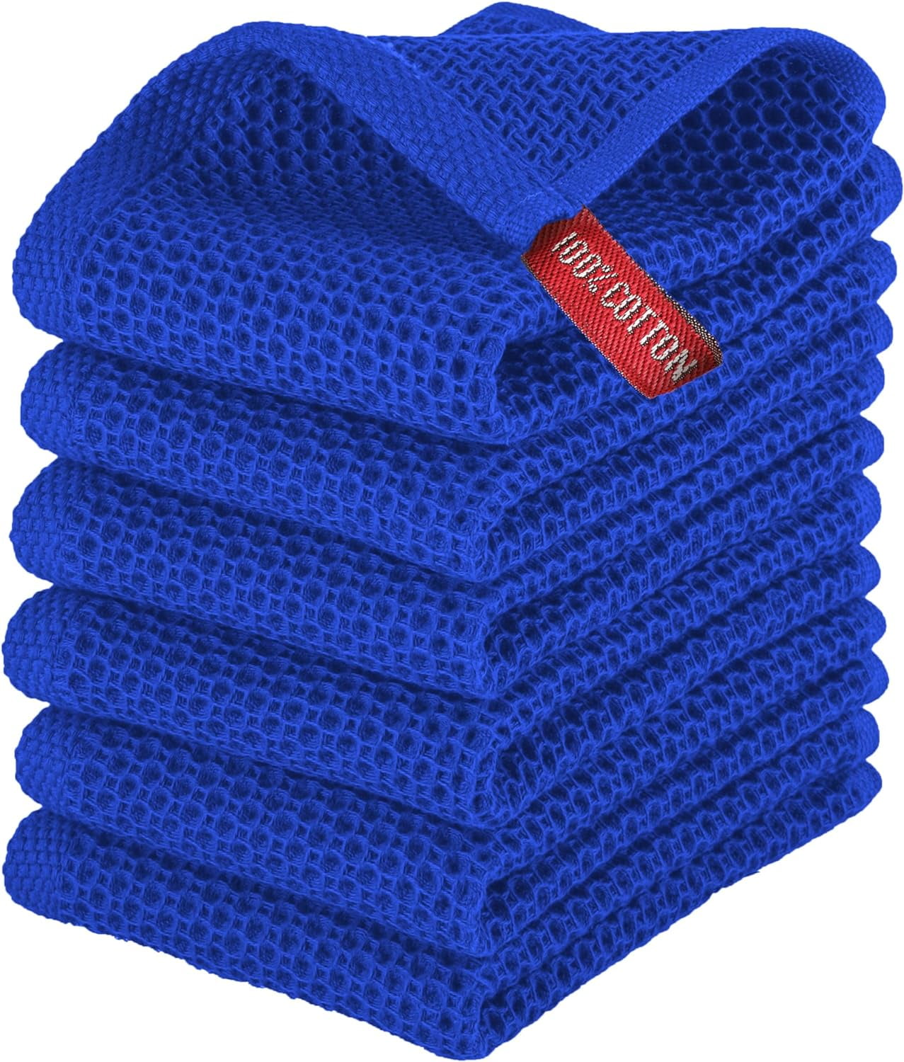 Elegant Comfort 100% Cotton 6-Pack Waffle Premium Kitchen Towels ...