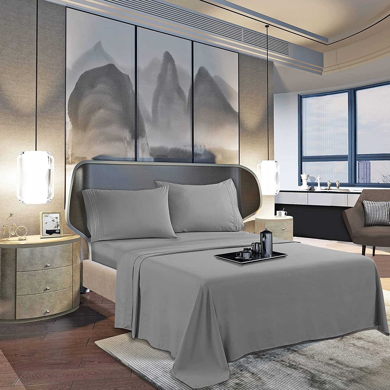 Elegant Comfort 1500 Series Flat Sheet , Soft Top Sheet, 1 Piece ...