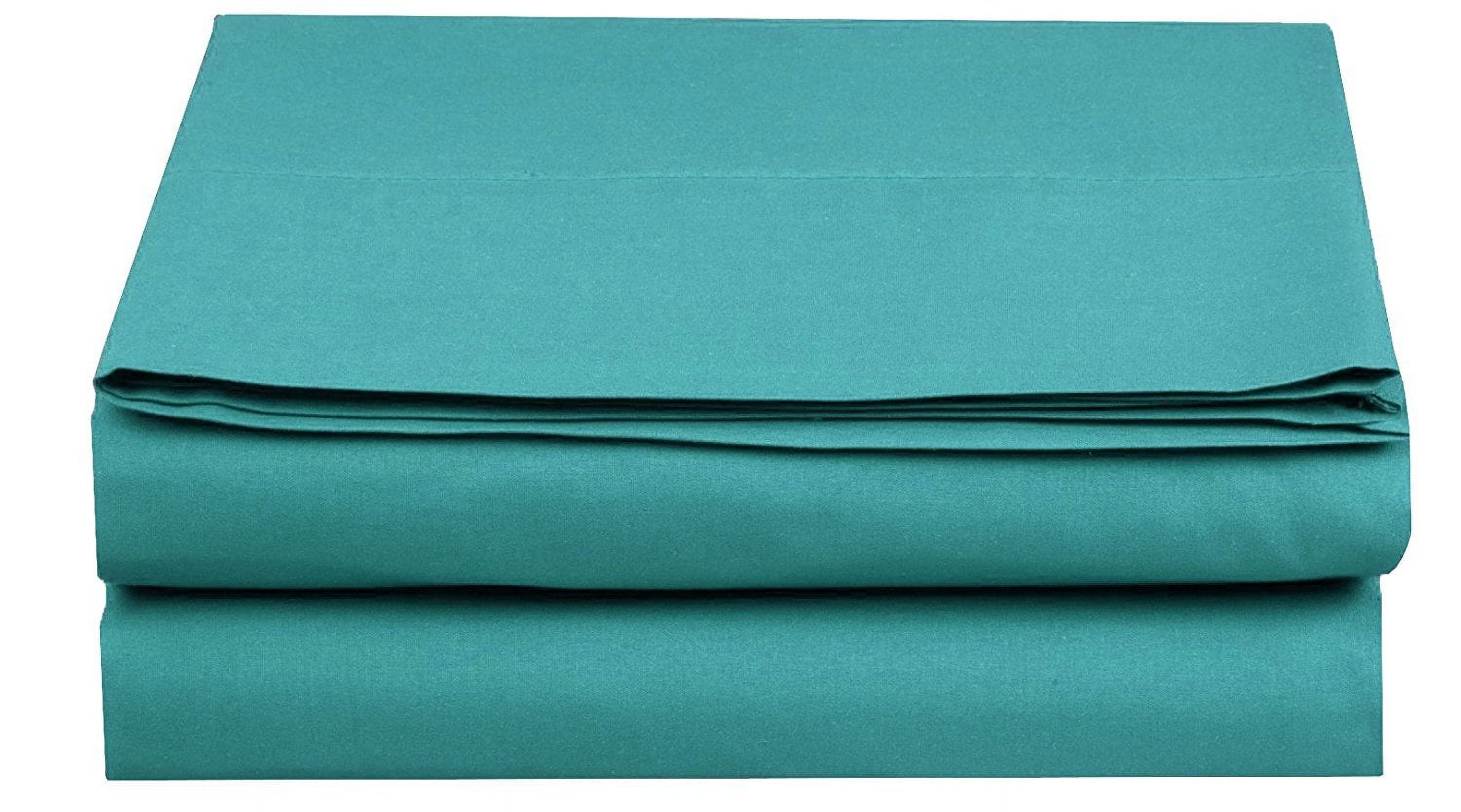 Elegant Comfort 1500 Series Polyester Blue Flat Sheet King - Walmart.com