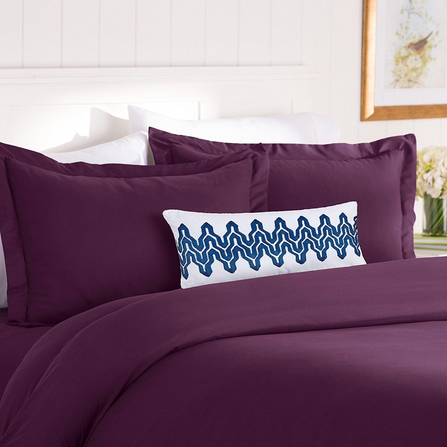 Elegant Comfort 1500 Series Wrinkle Free 3 pc Duvet Cover Set , Full ...