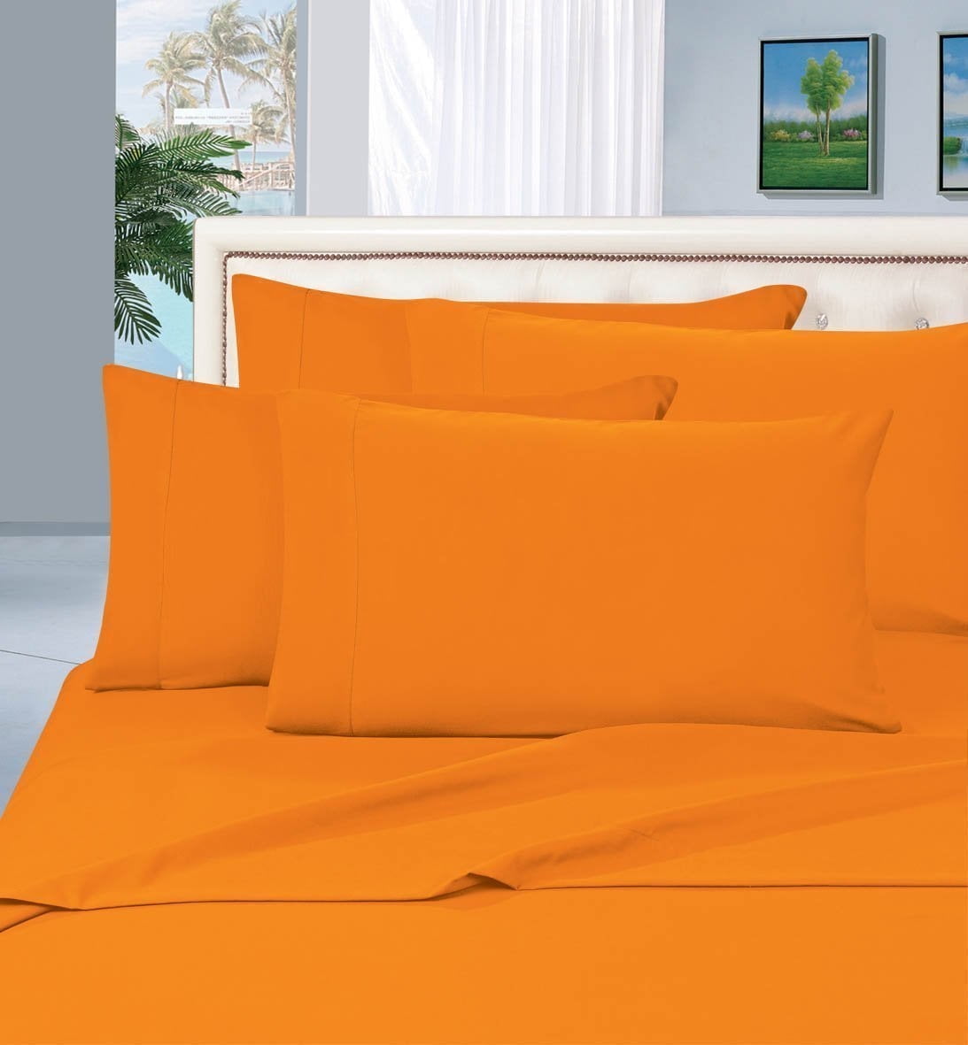 Elegant Comfort Queen Size 6 Piece 1800 Series Deep Pocket Bed Sheet