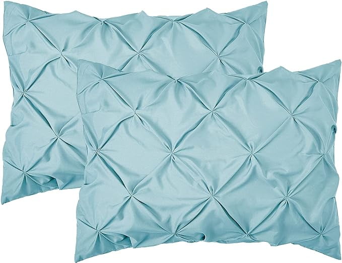 Elegant Comfort 2-Pack Sham Set Pinch Pleat Design, 1500 Thread Count ...