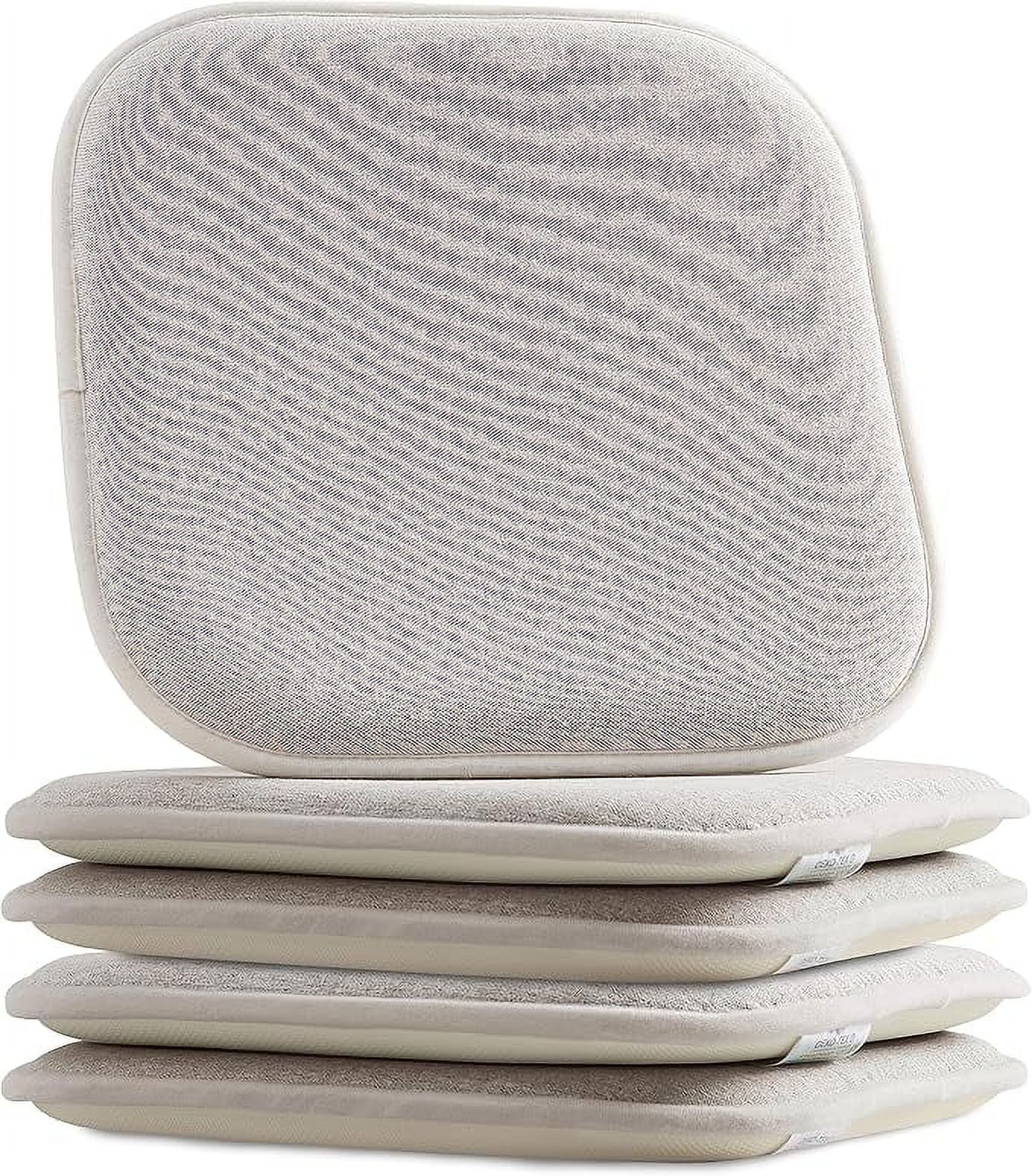 Elegant Comfort 4 Pack Chair Cushion Covers - Skid-Proof Rubber Backing ...