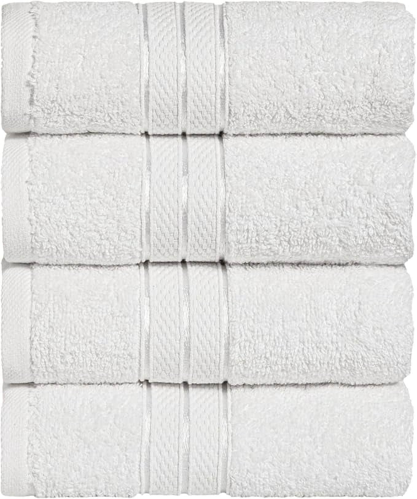 Elegant Comfort 4-Pack Hand Towels Set - Three Line Popcorn Design ...