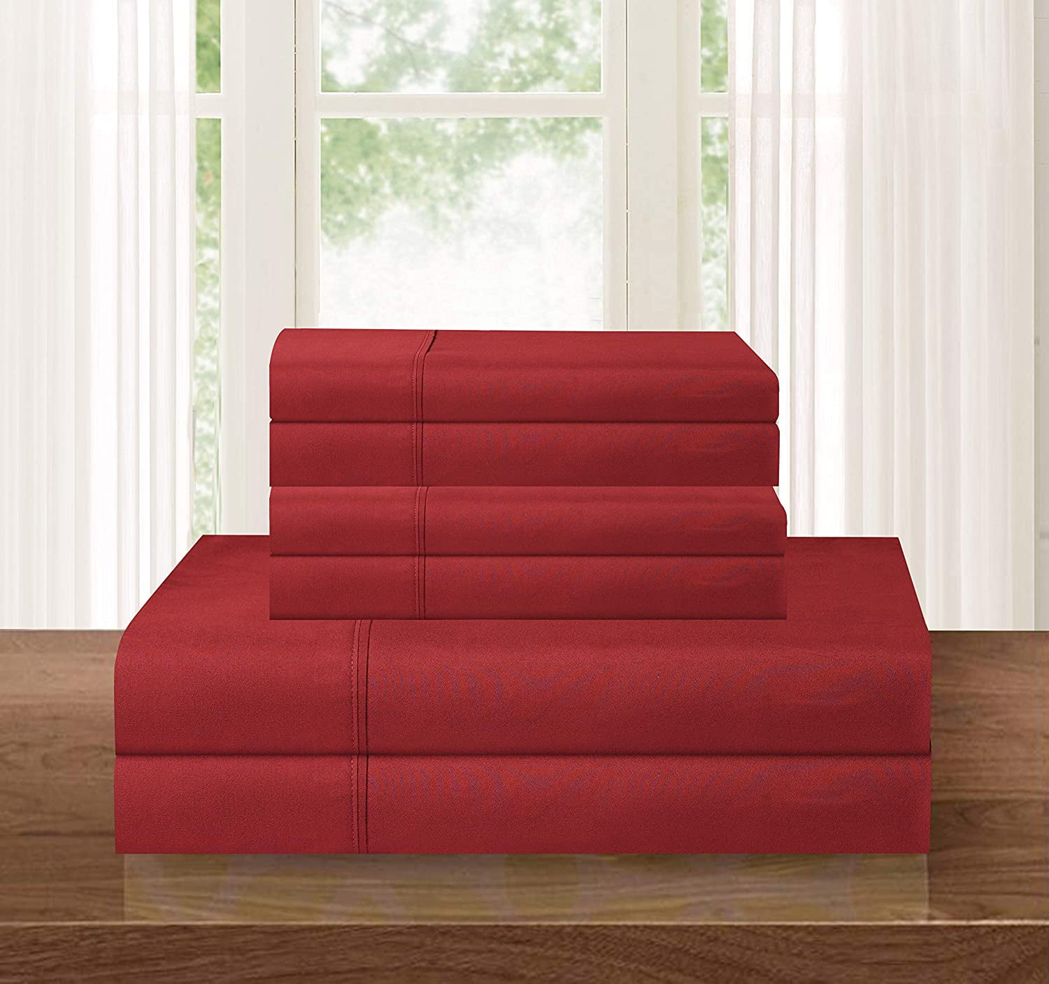 Elegant Comfort 5-piece Split Bed Sheet Set - Adjustable Bed Sheets ...