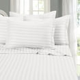 Elegant Comfort 6-Piece Damask Stripe Bed Sheet Set, 1500 Thread Count ...