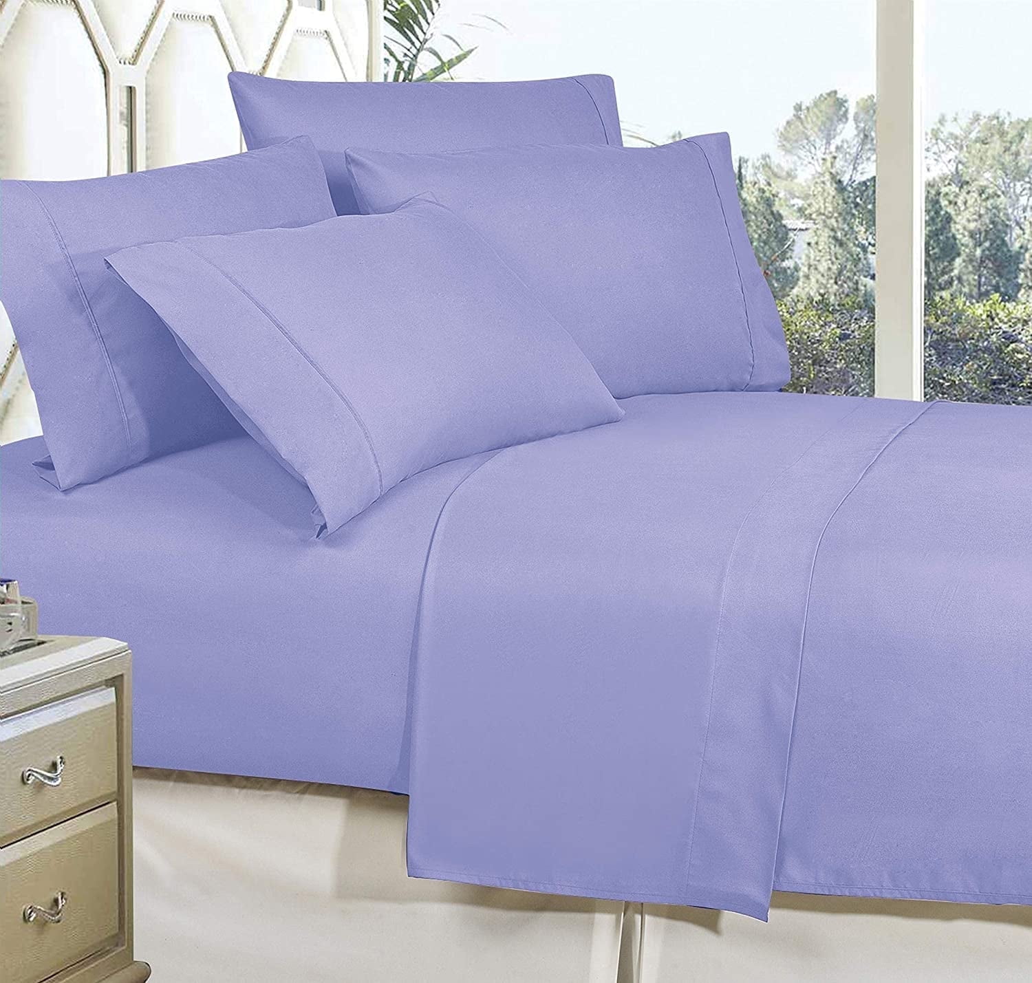 Elegant Comfort 1500 Hotel Quality Microfiber Wrinkle and Fade ...
