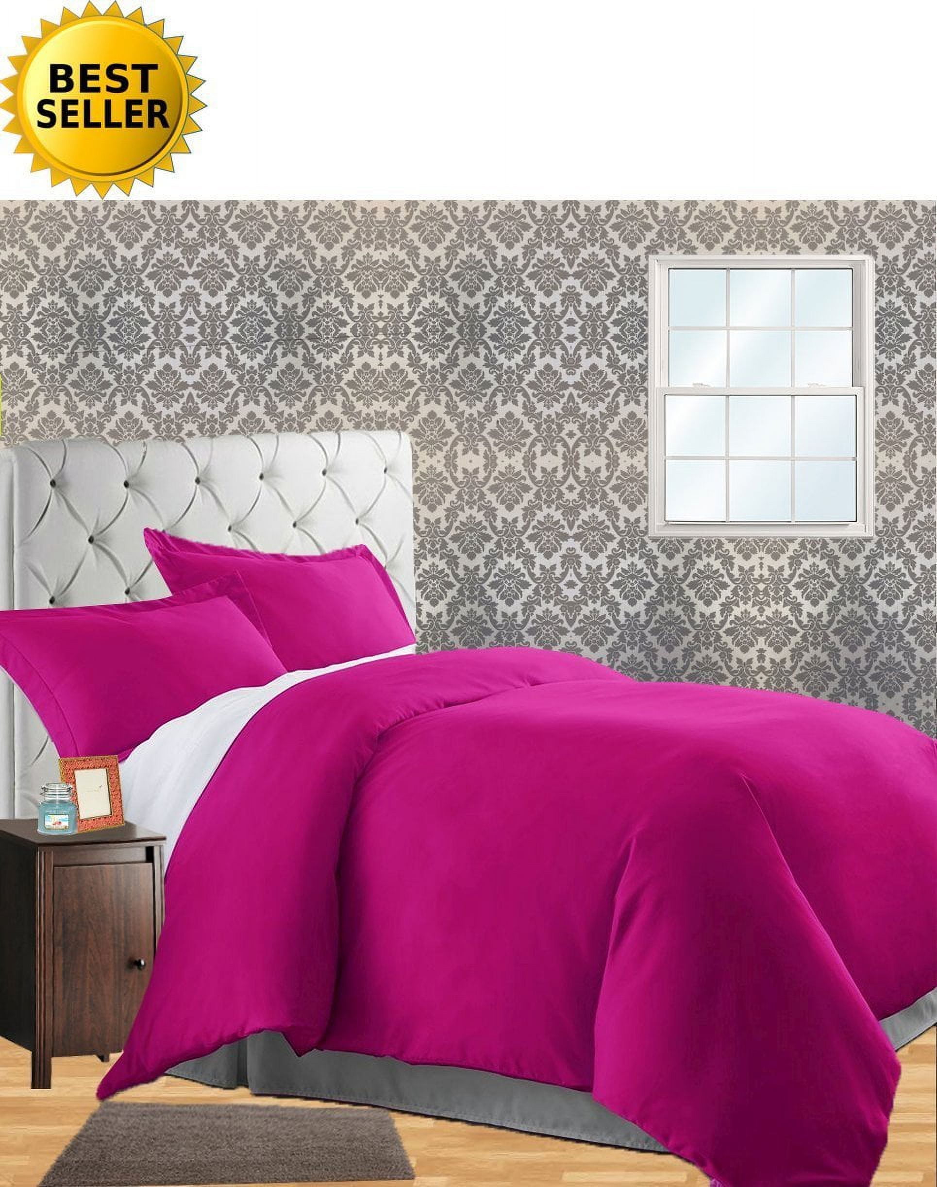 Celine Linen Queen Size 3-Piece Duvet Cover Set, 1500 Series ...