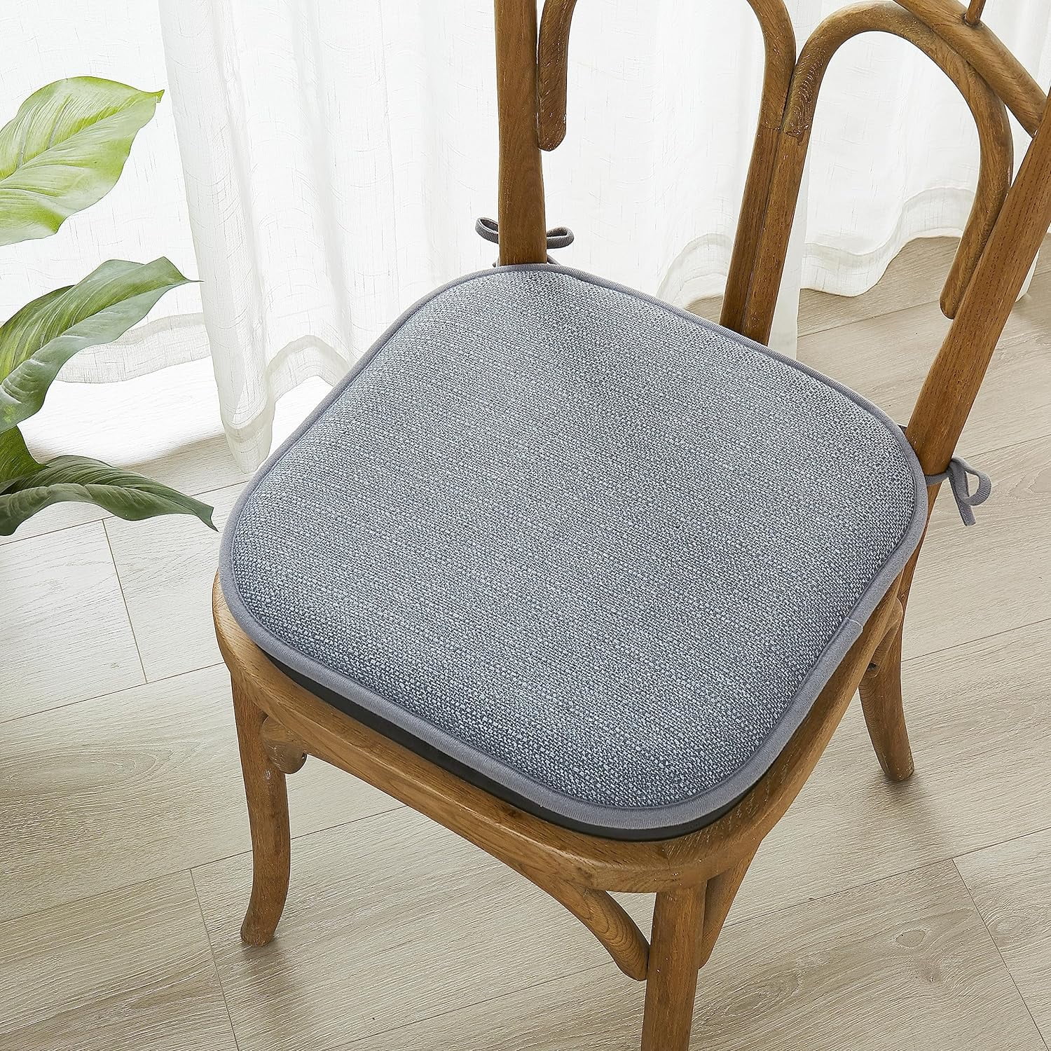Elegant Comfort Chair Cushion Covers with Ties and Non Skid Rubber ...