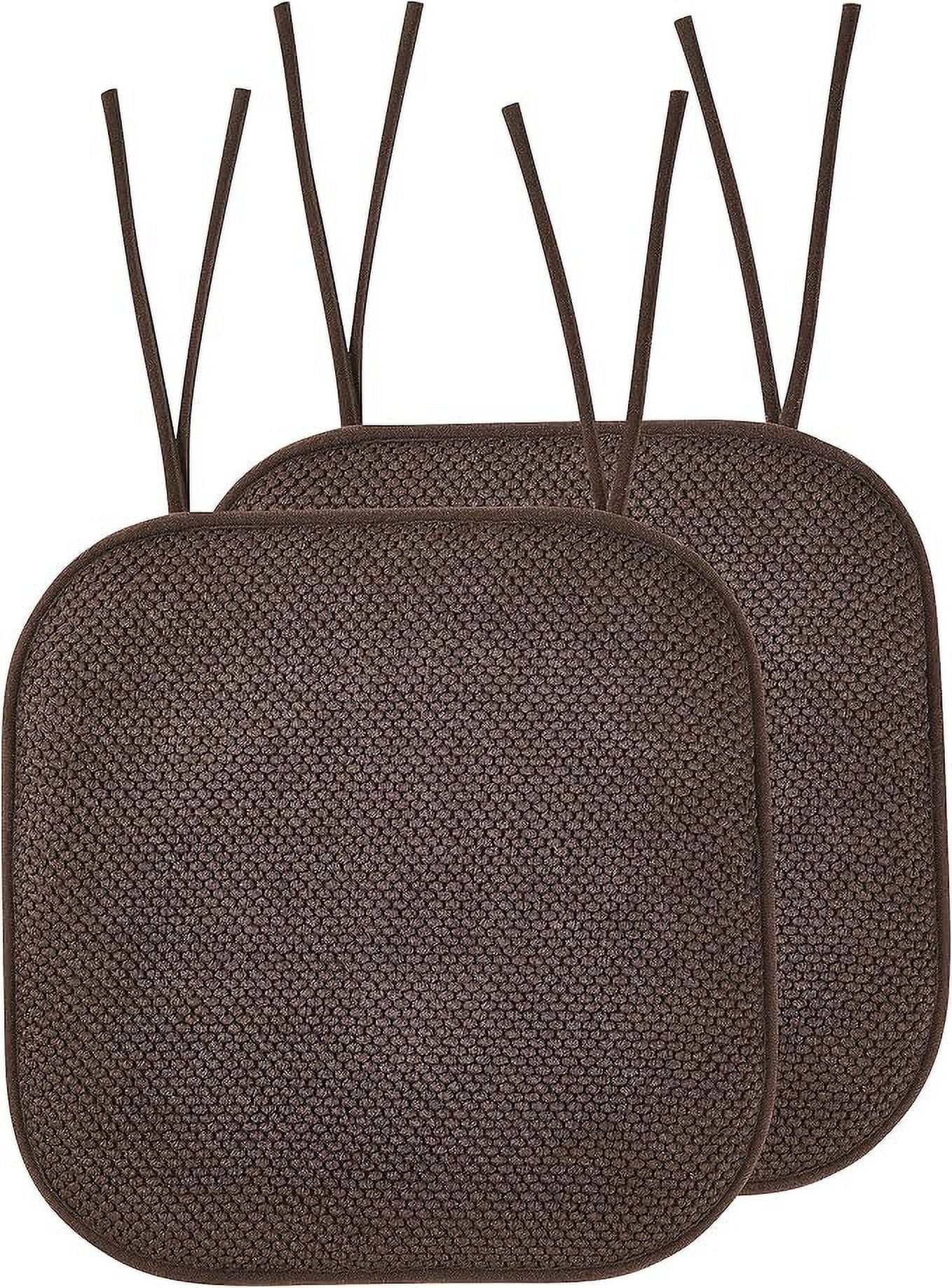 Elegant Comfort Chair Cushion Covers with Ties and Non Skid Rubber ...