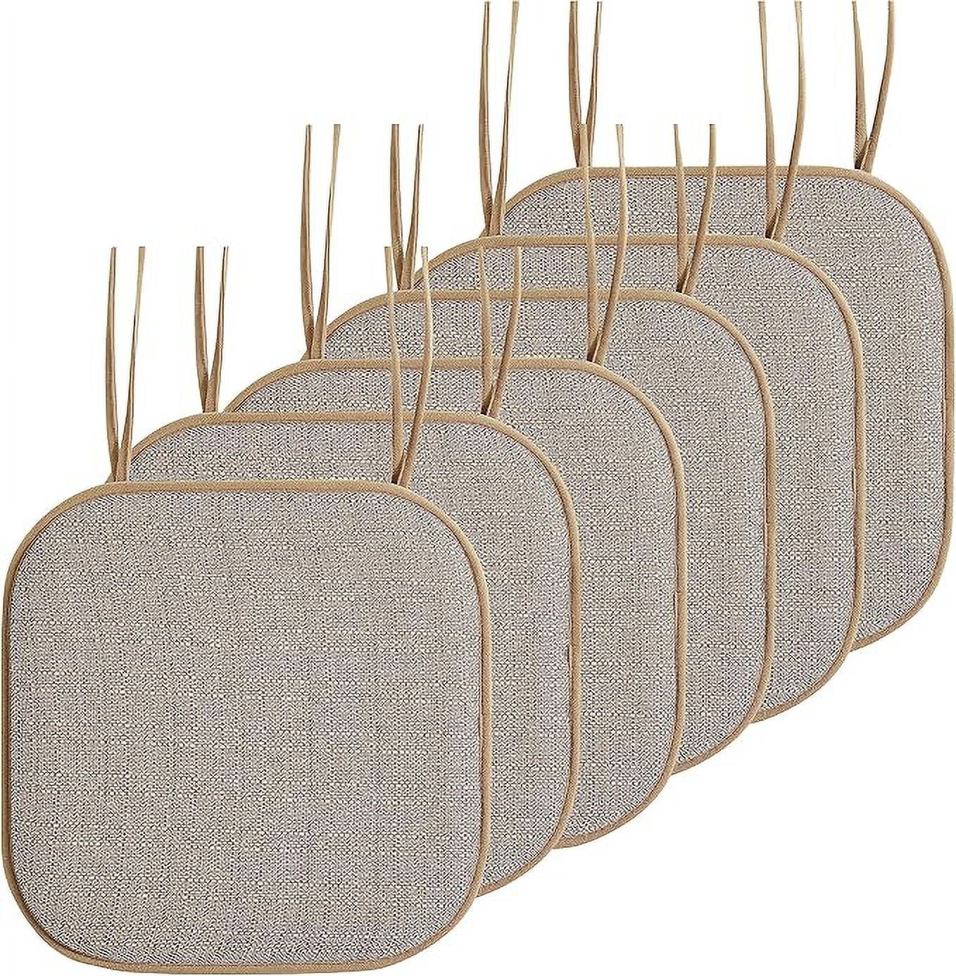 Elegant Comfort Chair Cushion Covers with Ties and Non Skid Rubber ...