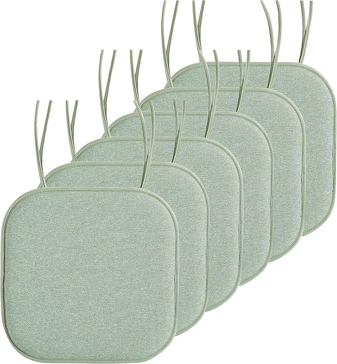 Elegant Comfort Chair Cushion Covers with Ties and Non Skid Rubber ...