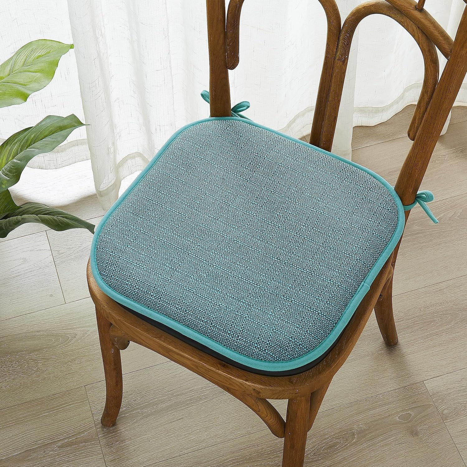 Elegant Comfort Chair Cushion Covers with Ties and Non Skid Rubber ...
