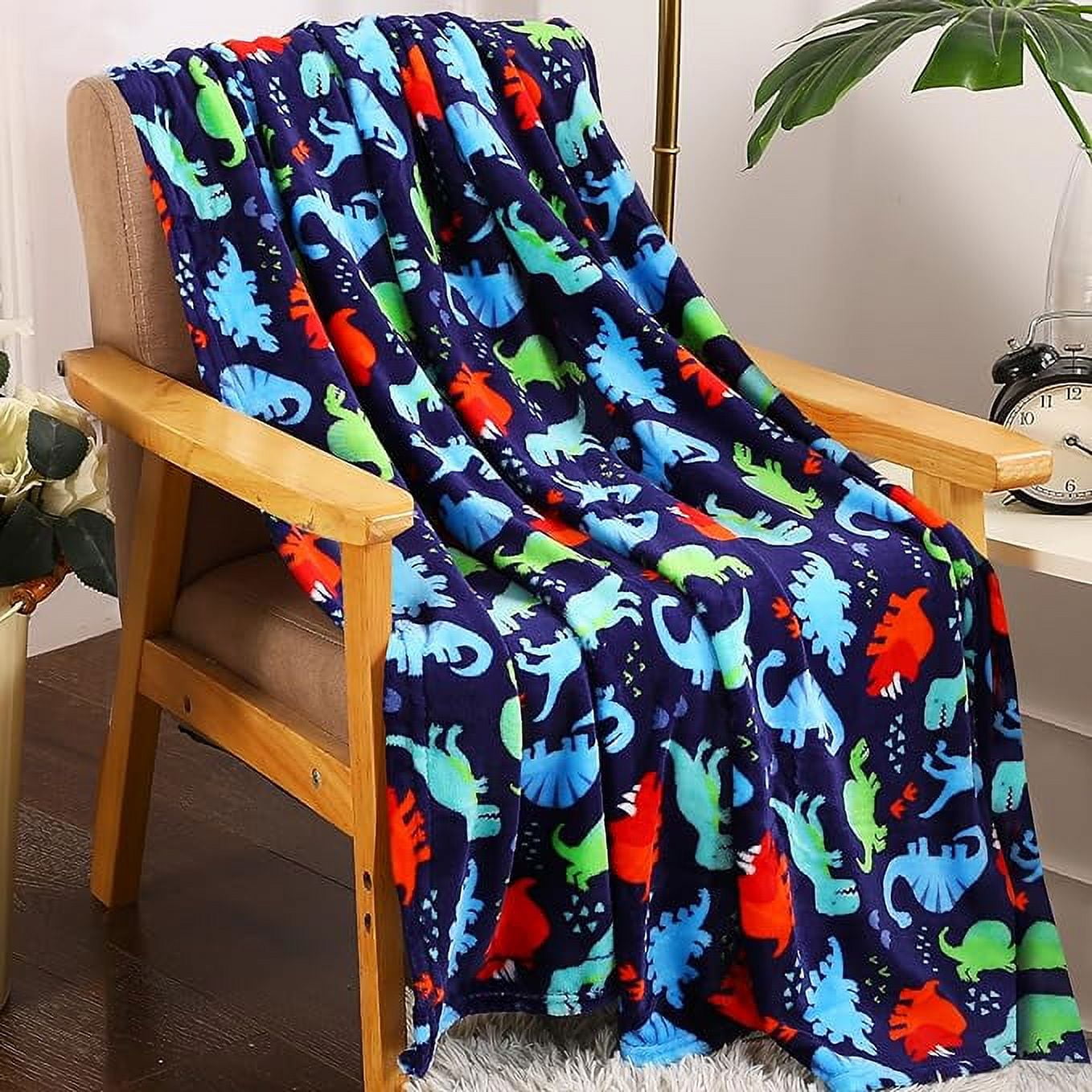 Elegant Comfort Lightweight Printed Throw Blanket- All Season, Soft ...