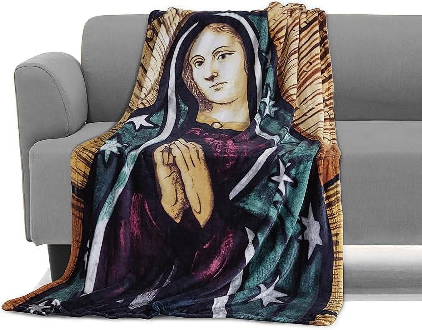 Elegant Comfort Lightweight Printed Throw Blanket- All Season, Soft ...