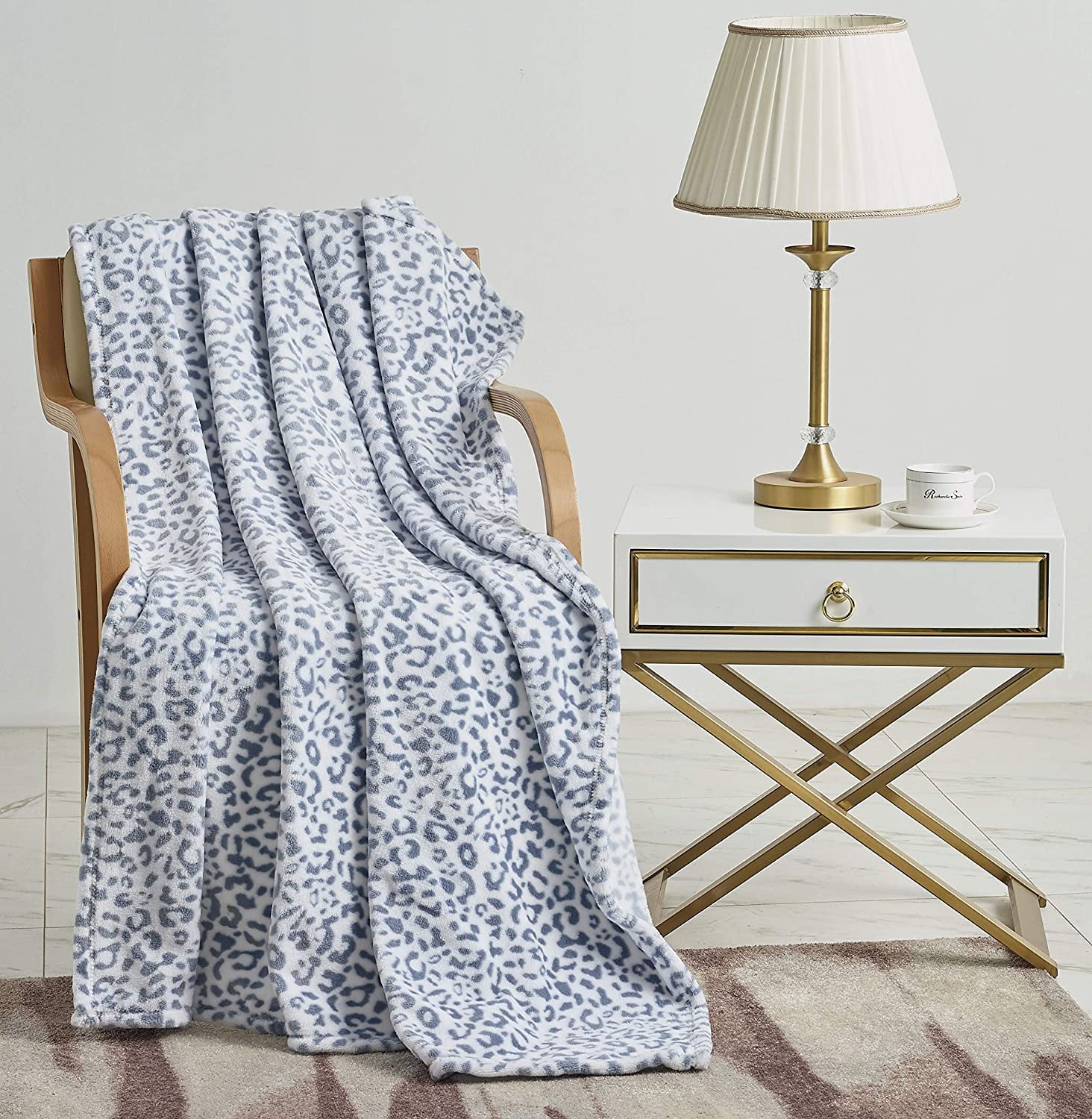 Elegant Comfort Breathable Fleece Throw Blanket, 50 x 60 inches ...