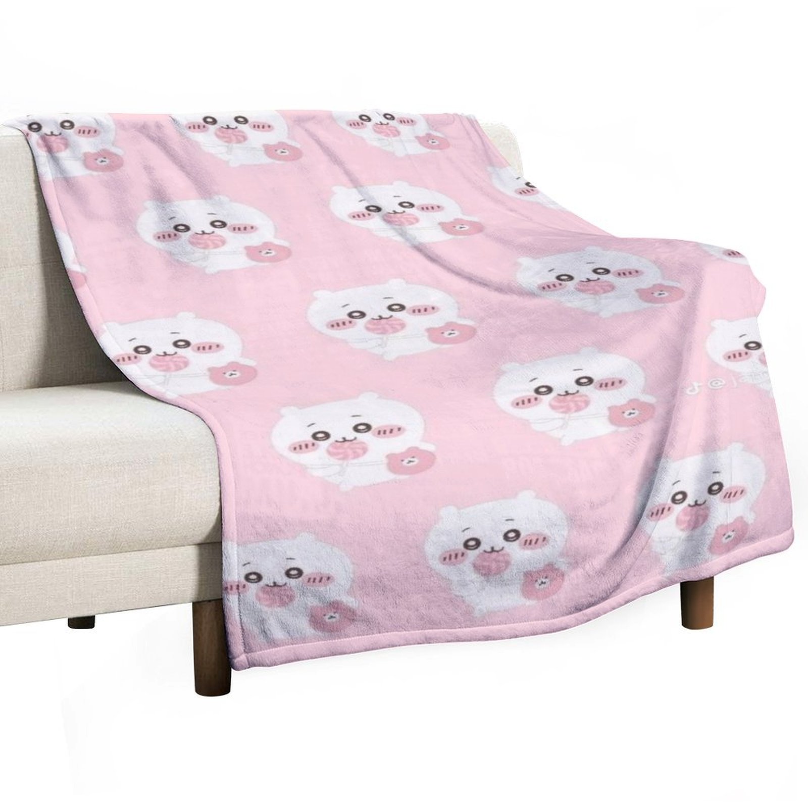 Elegant Comfort Lightweight Throw Blanket - Jiyi Kawa Cartoon Theme ...