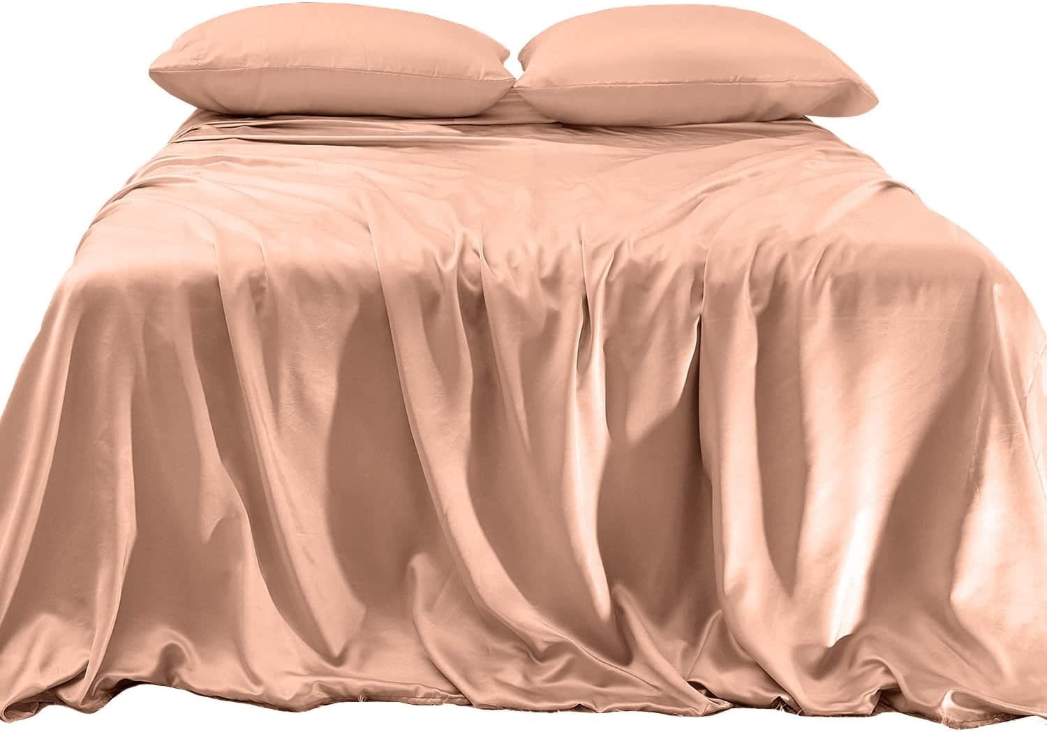 Elegant Comfort Luxurious 4-Piece Silky Satin Sheet Set, Skin and Hair ...