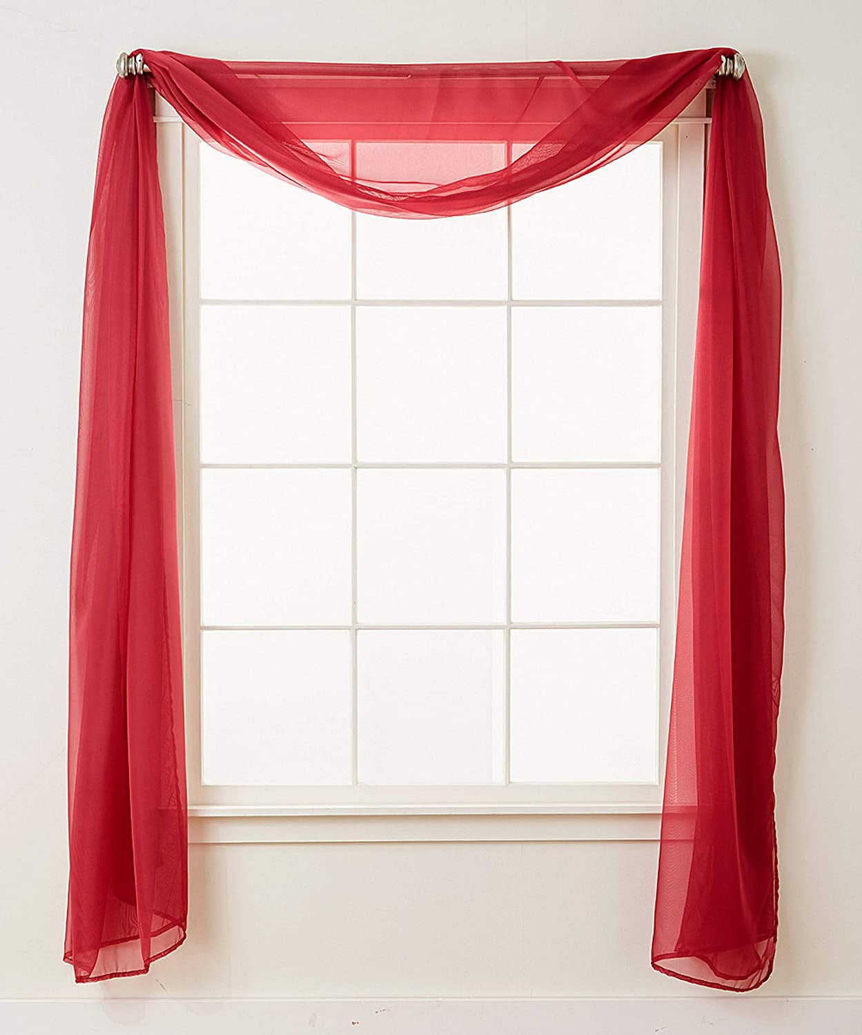 Elegant Comfort Luxury Sheer Curtains, Window Treatment Curtain Panels ...