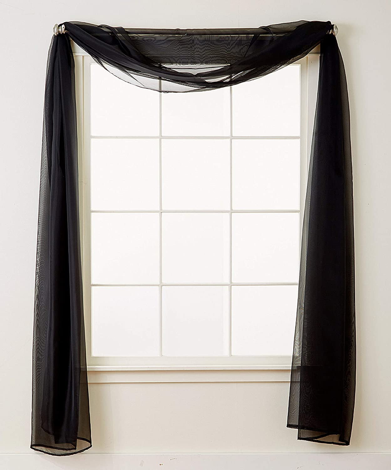 Elegant Comfort Luxury Sheer Curtains, Window Treatment Curtain Panels ...