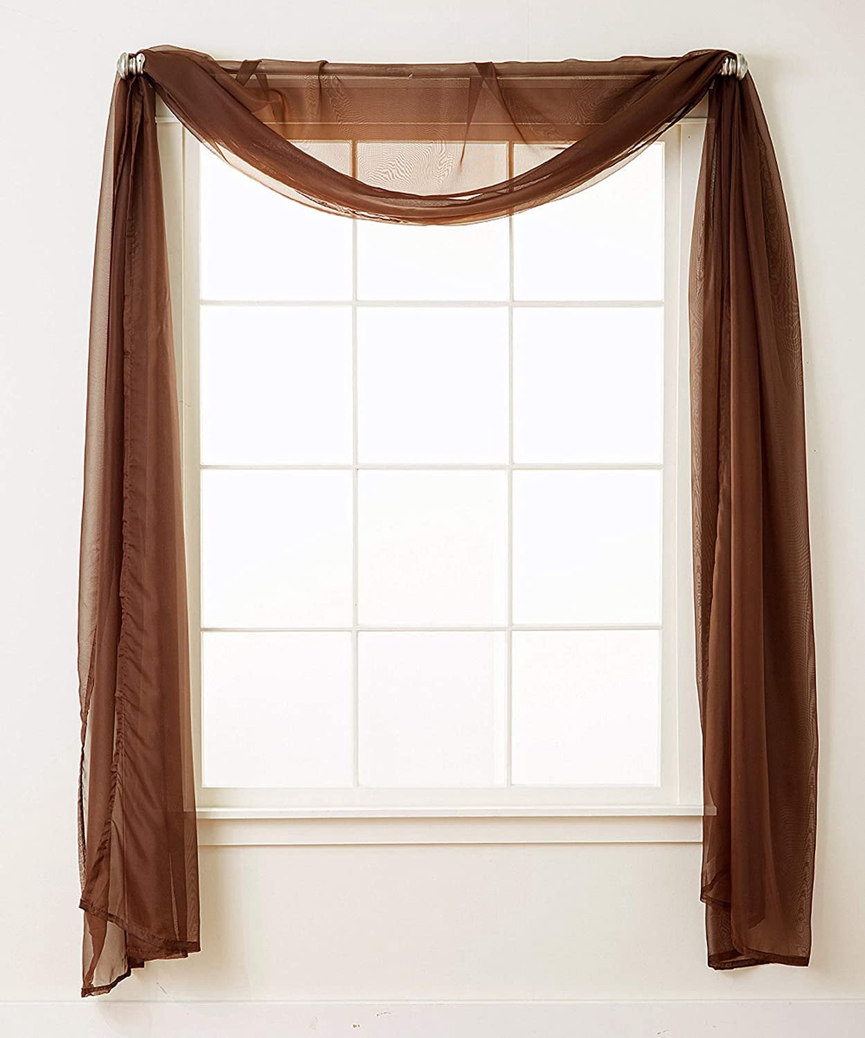 Elegant Comfort Luxury Sheer Curtains, Window Treatment Curtain Panels ...