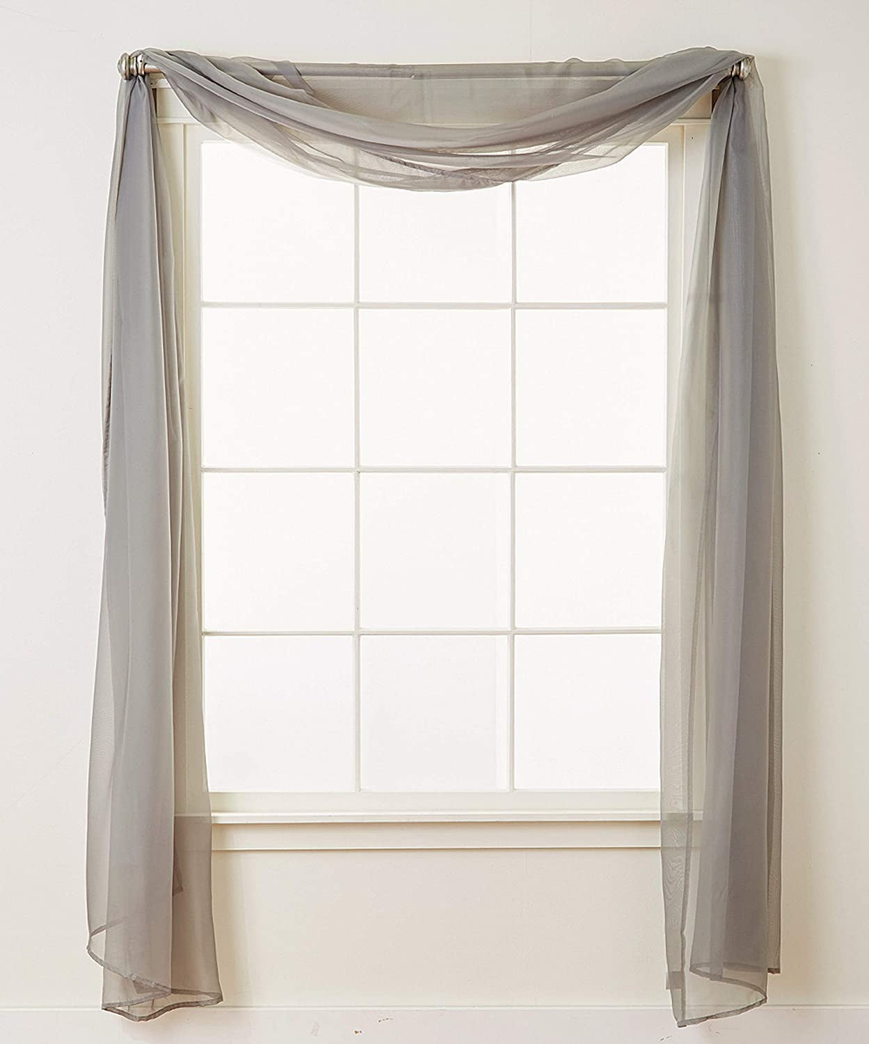Elegant Comfort Luxury Sheer Curtains, Window Treatment Curtain Panels ...