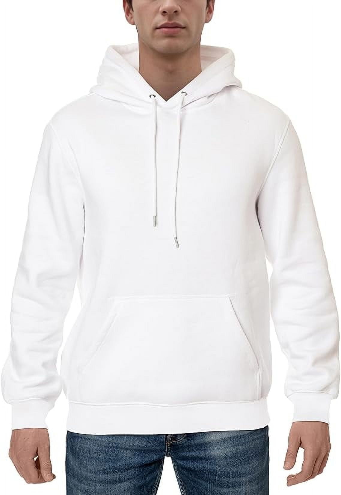 Men's Fleece Poly/Cotton Hoodie Birthday Gift Midweight Hooded Pullover ...
