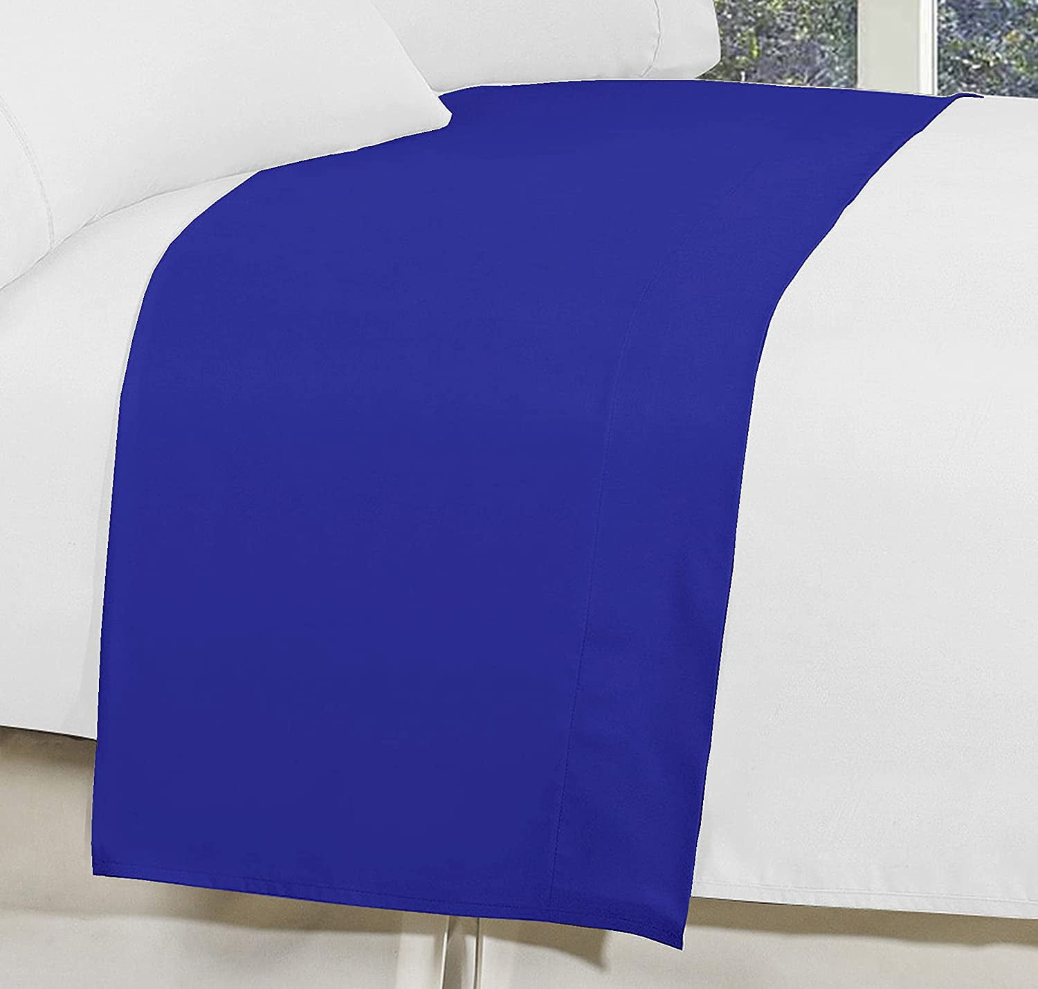 Elegant Comfort King Size Flat Sheet, 1500 Series Hospitality, Royal ...