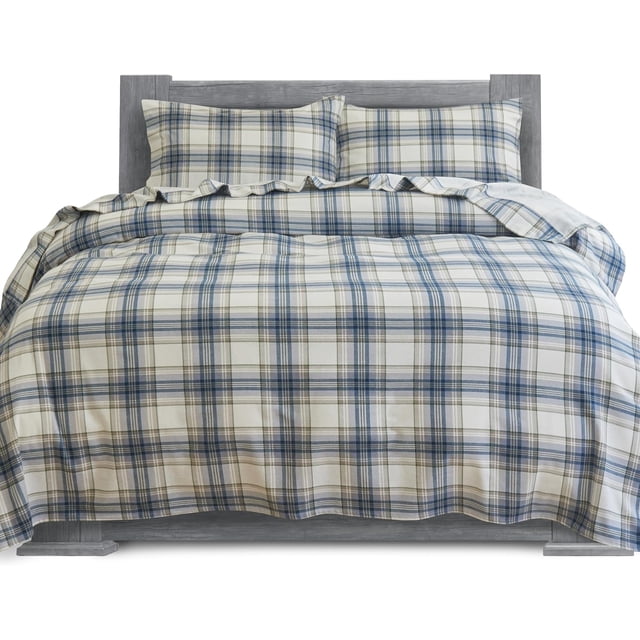 Elegant Comfort Soft 4-Piece Cotton Flannel Sheet Set -Deep Pocket ...