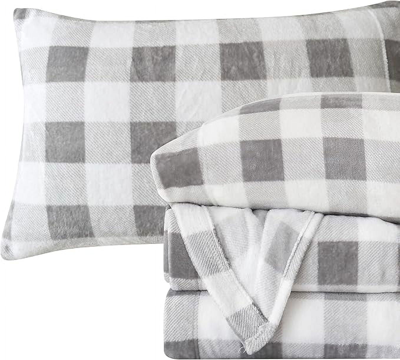 Elegant Comfort 4-Piece Velvet Plush Flannel Sheet Set Velvet Flannel ...