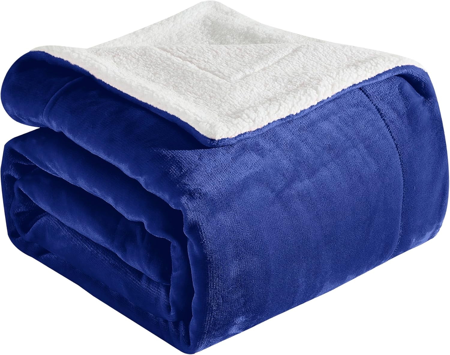 Elegant Comfort Soft, Reversible Sherpa Blanket, Flannel Fleece Throw ...