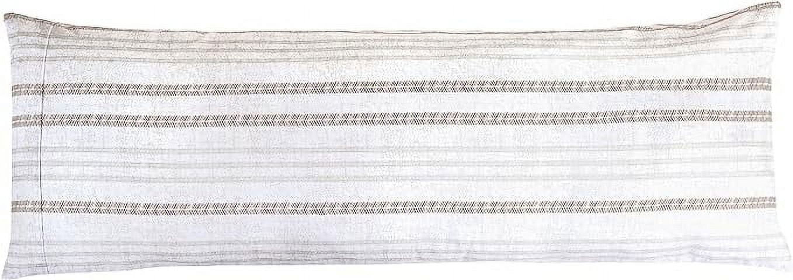Elegant Comfort Striped Print Body Pillowcase, 1500 Series Hotel ...