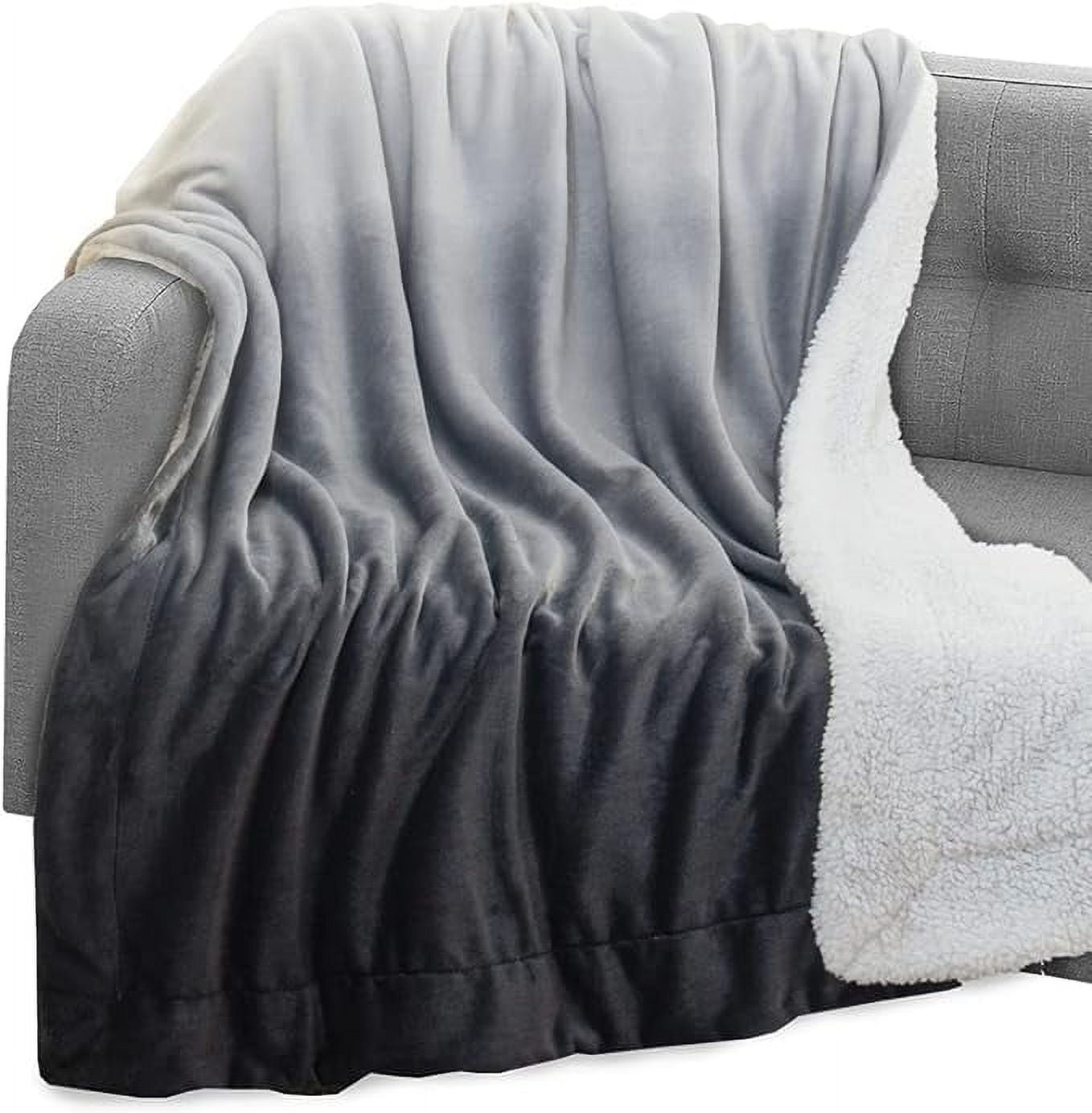 Elegant Comfort Throw Blanket, Reversible Sherpa Flannel, Ultra-Soft ...
