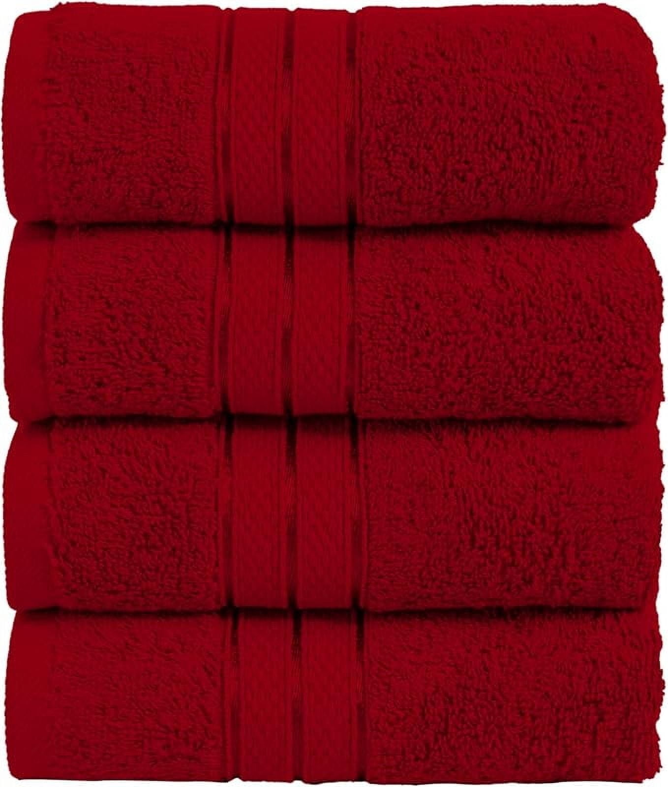 Elegant Comfort Turkish Cotton Hand Towel Set, 4-Pack, 16" x 28 ...