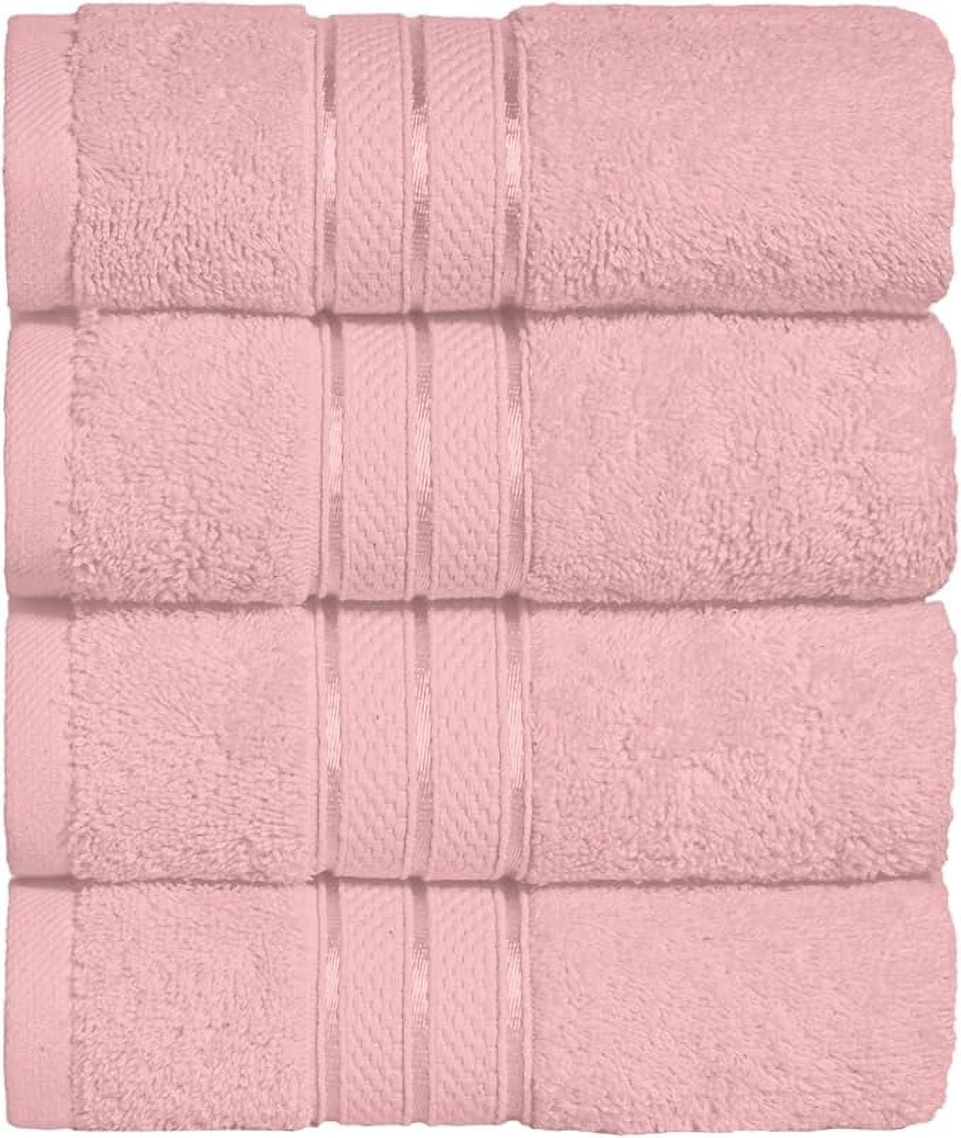 Elegant Comfort Turkish Cotton Hand Towel Set, 4-Pack, 16" x 28 ...