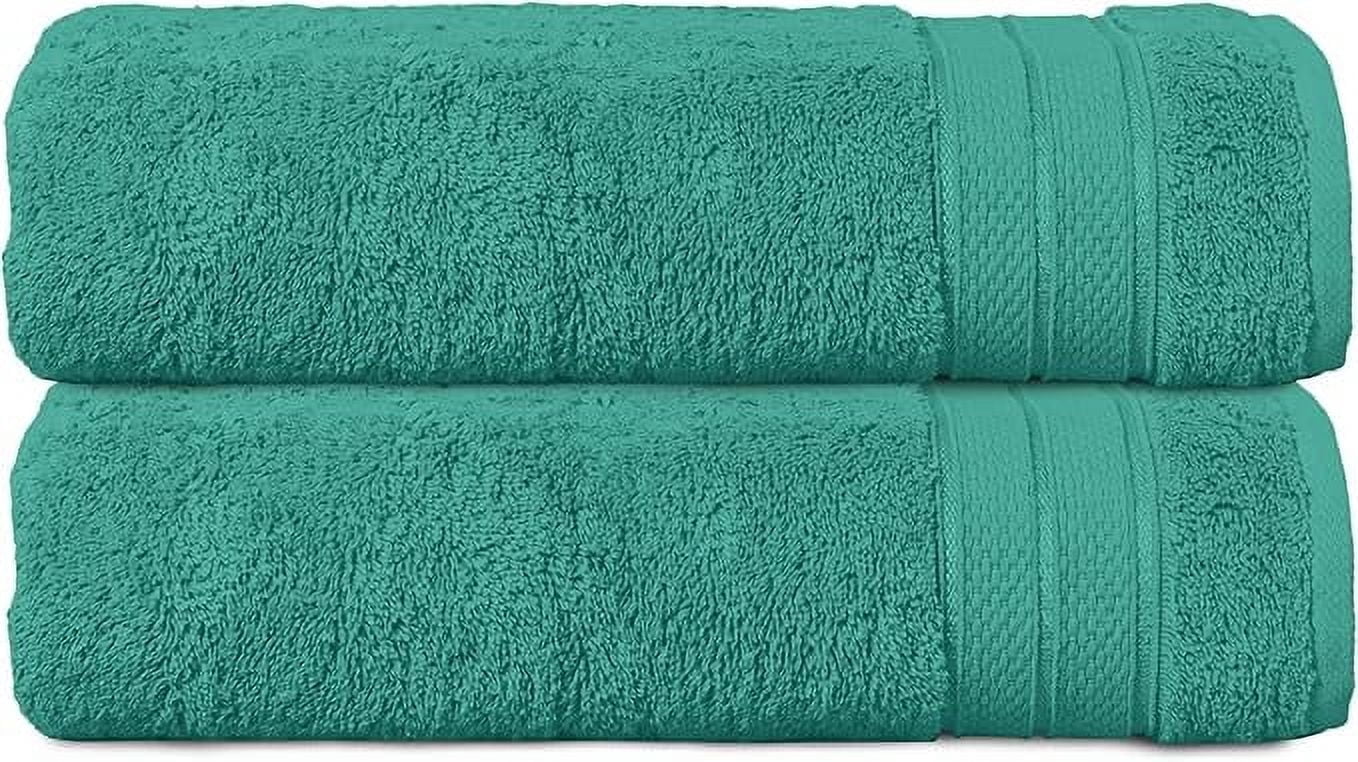 Elegant Comfort Turkish Popcorn Cotton Bath Towel Set, 27 x 54 Inches ...