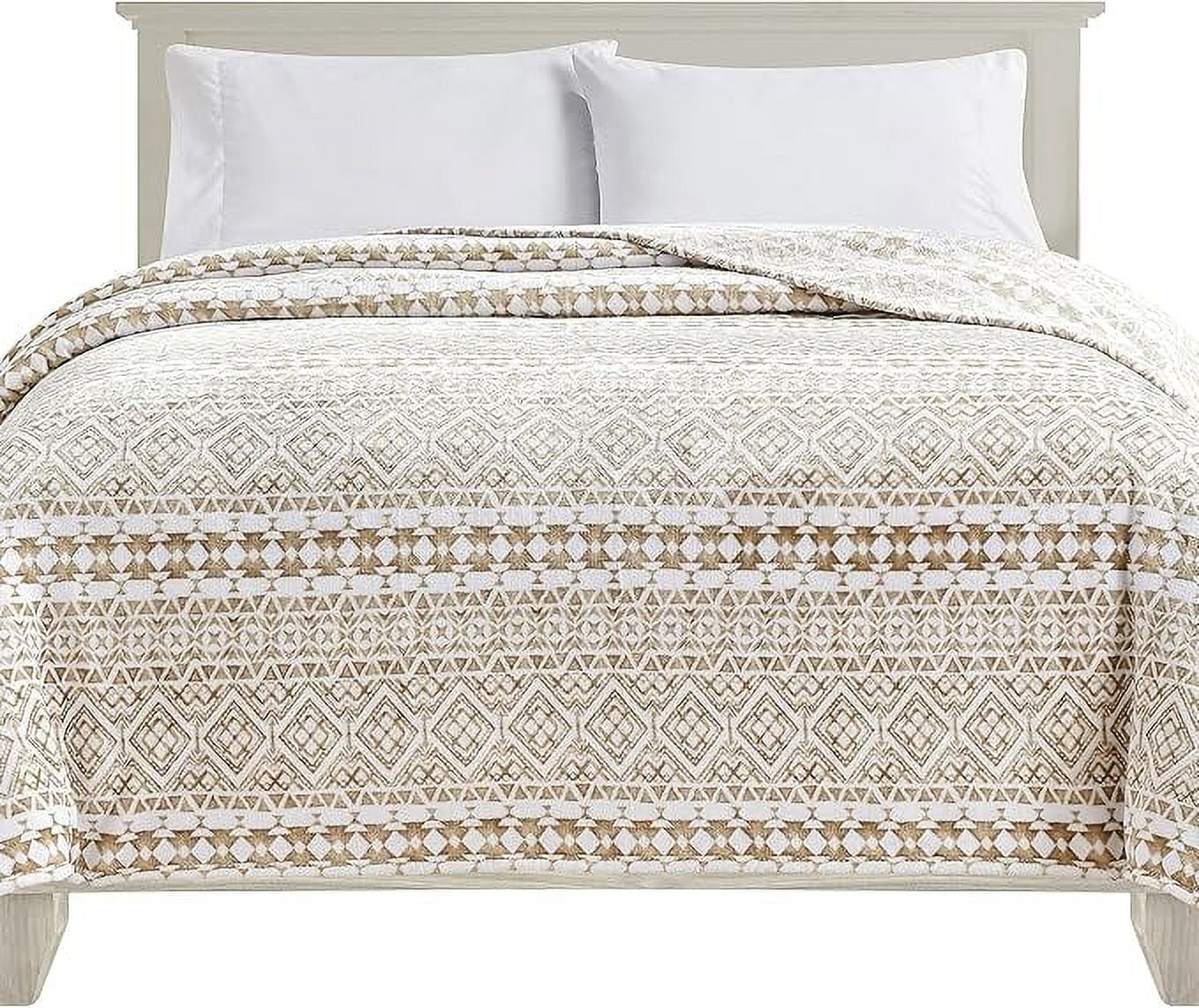 Elegant Comfort Ultra Soft Print Flannel Fleece Bed Blanket, Cozy-Fuzzy ...