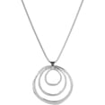 Elegant Concentric Circle Pendant Long Necklace for Women, Bold ...