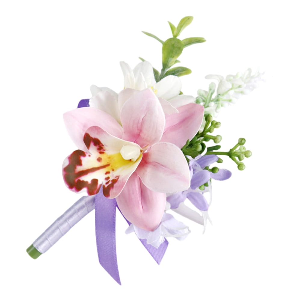 Elegant Corsage And Wrist Flower Decoration Set For Wedding Prom ...