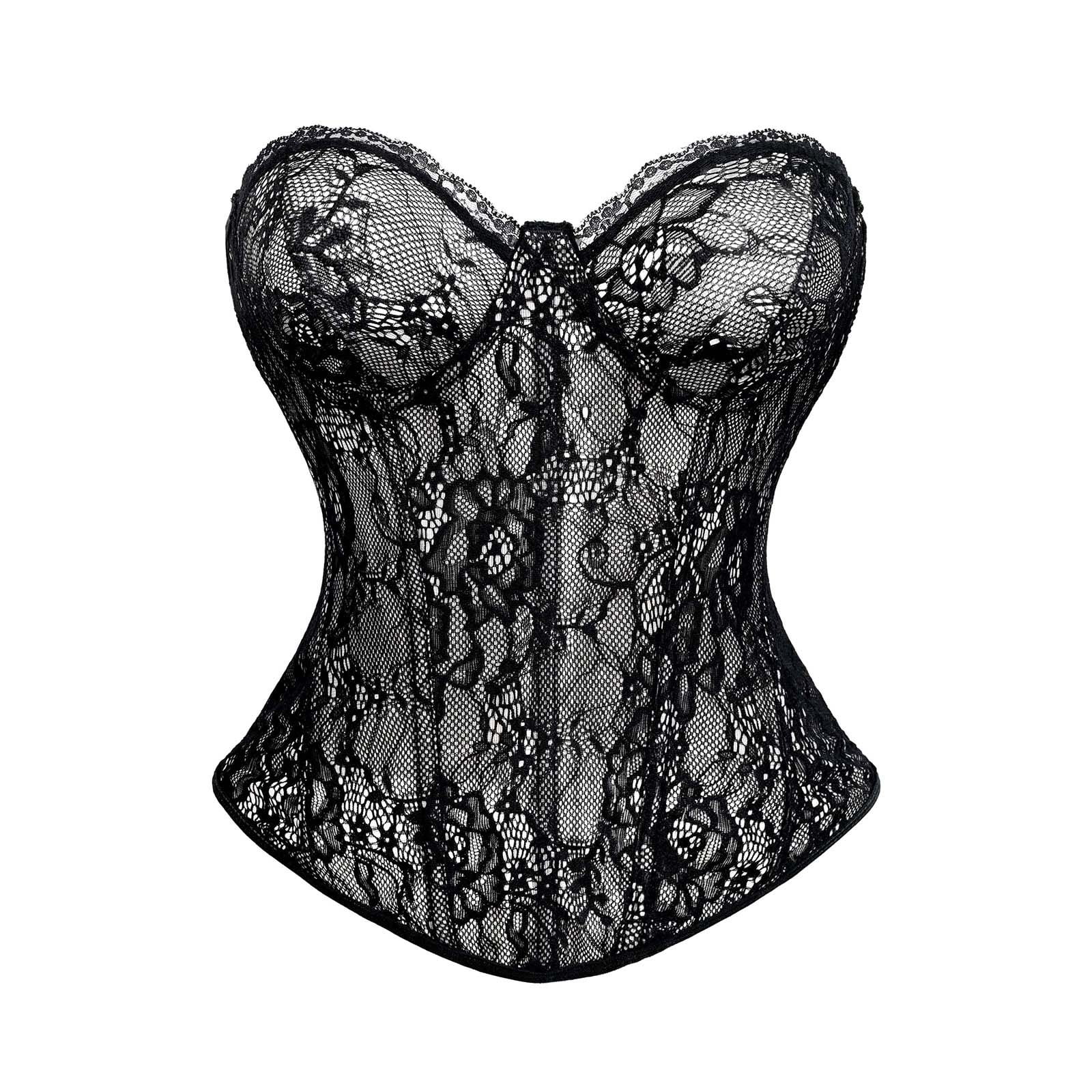 Elegant Corset Sh`aping Top L`ace Bustier Women's Versatile Design ...
